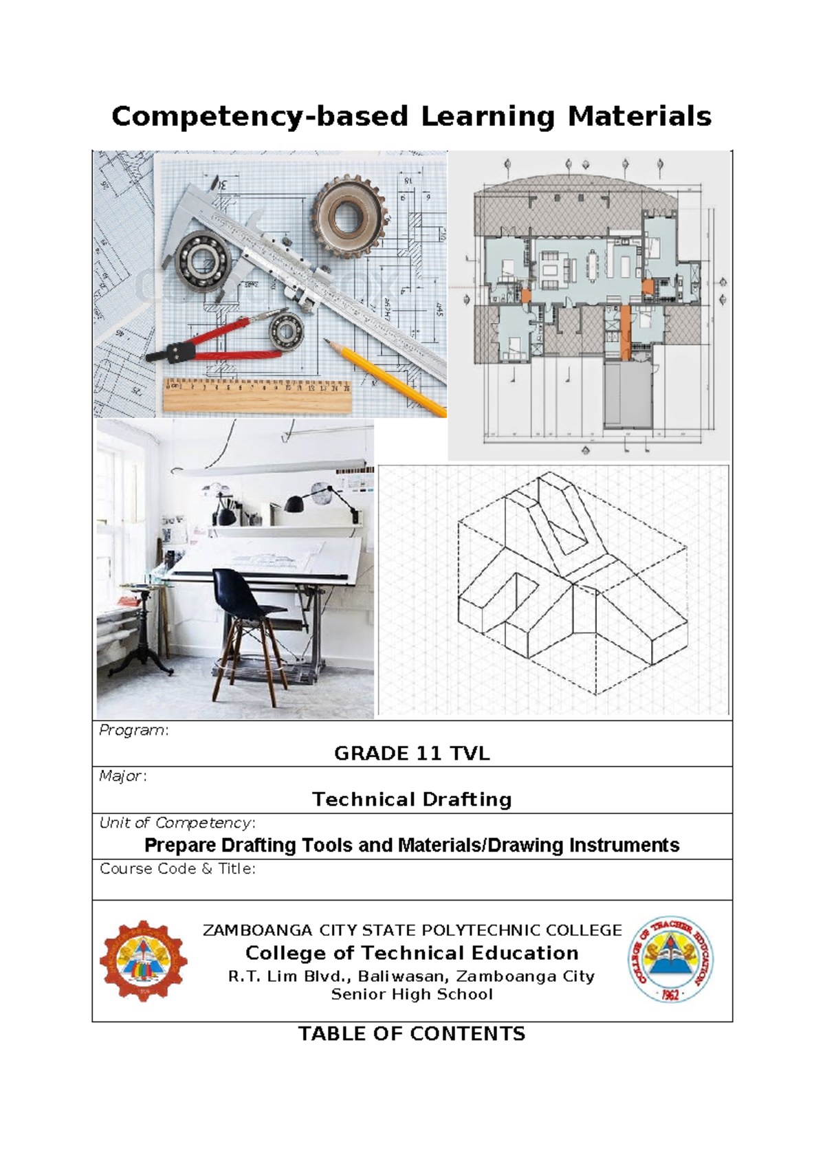 UCo NE DT Major: Technical Drawing Module - Preparing Drafting Tools ...