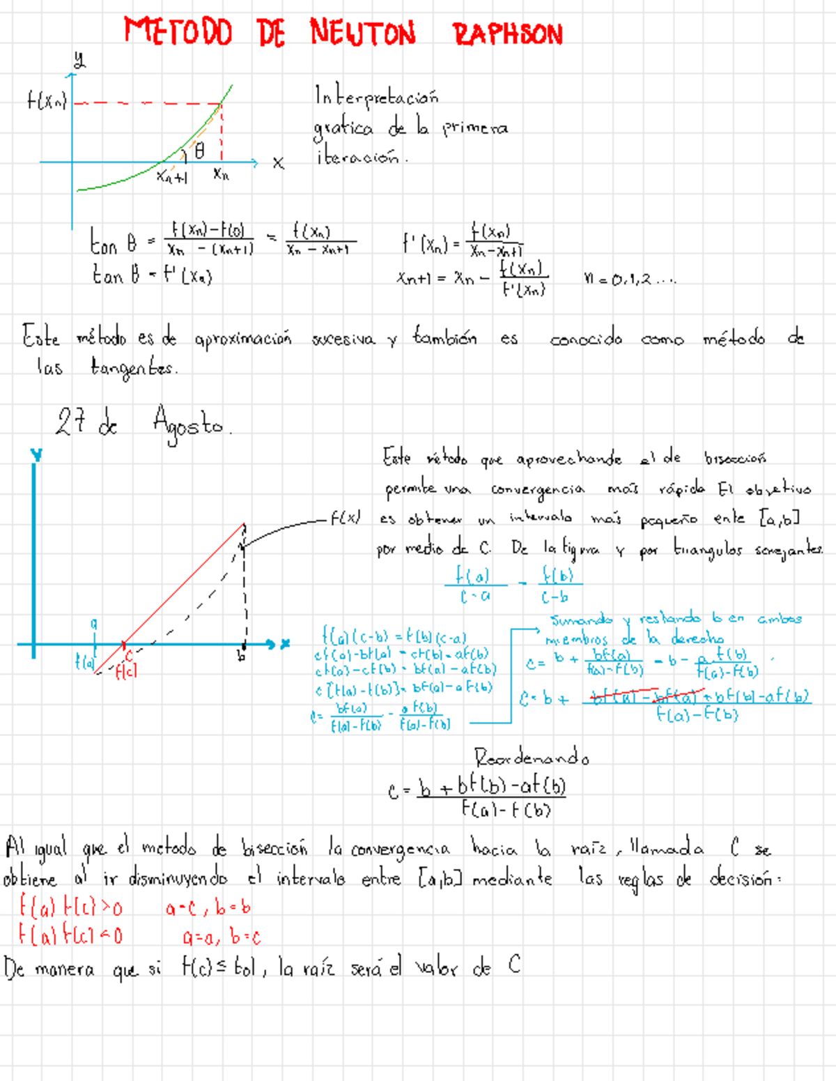 Análisis Numérico: Examen sobre el Método de Newton-Raphson - Studocu