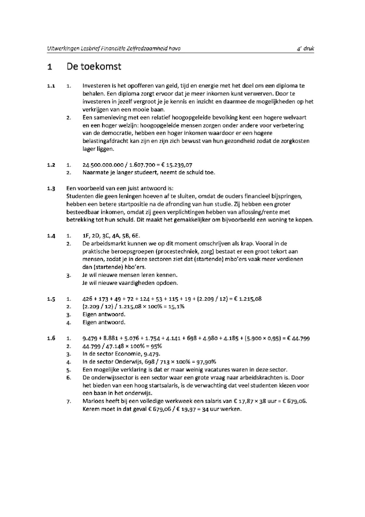 Markt: Vraag & Aanbod in Volkomen Concurrentie - Boekje 5 - Studeersnel