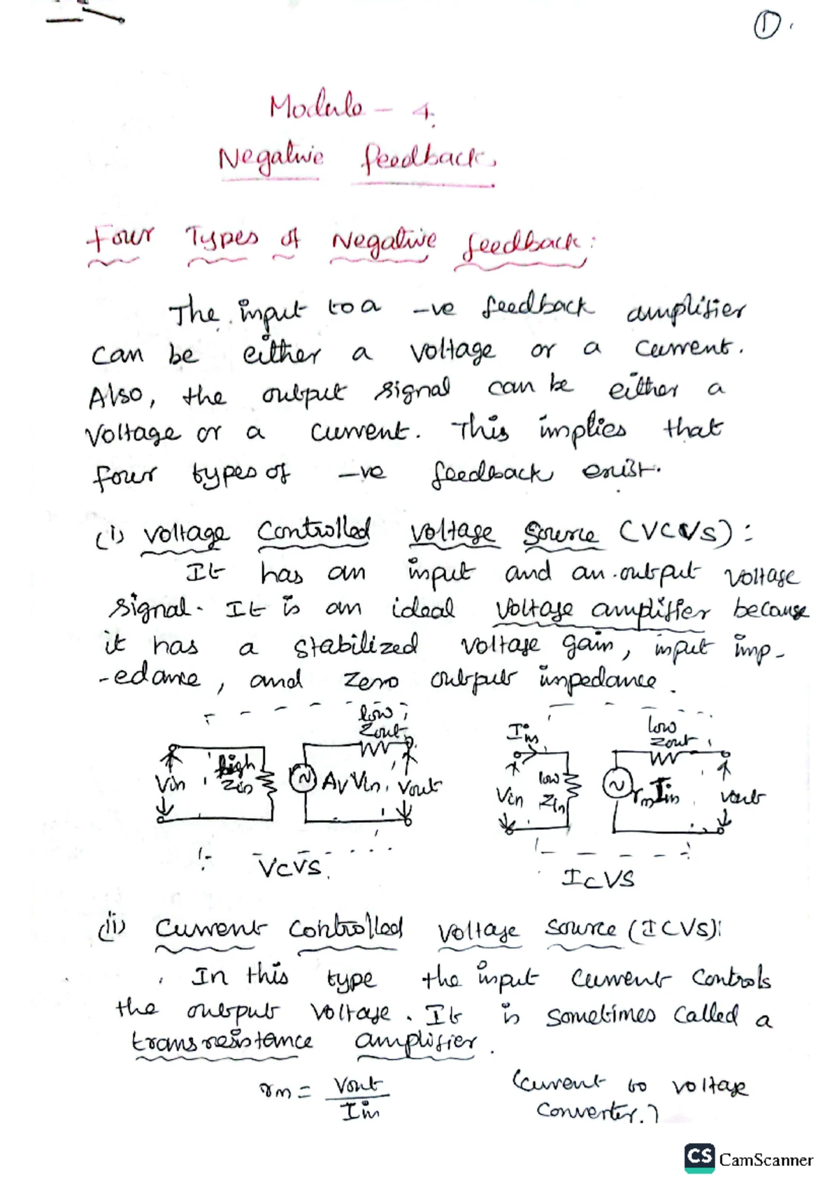 Electronic Circuits Module 4a Understanding Negative Feedback