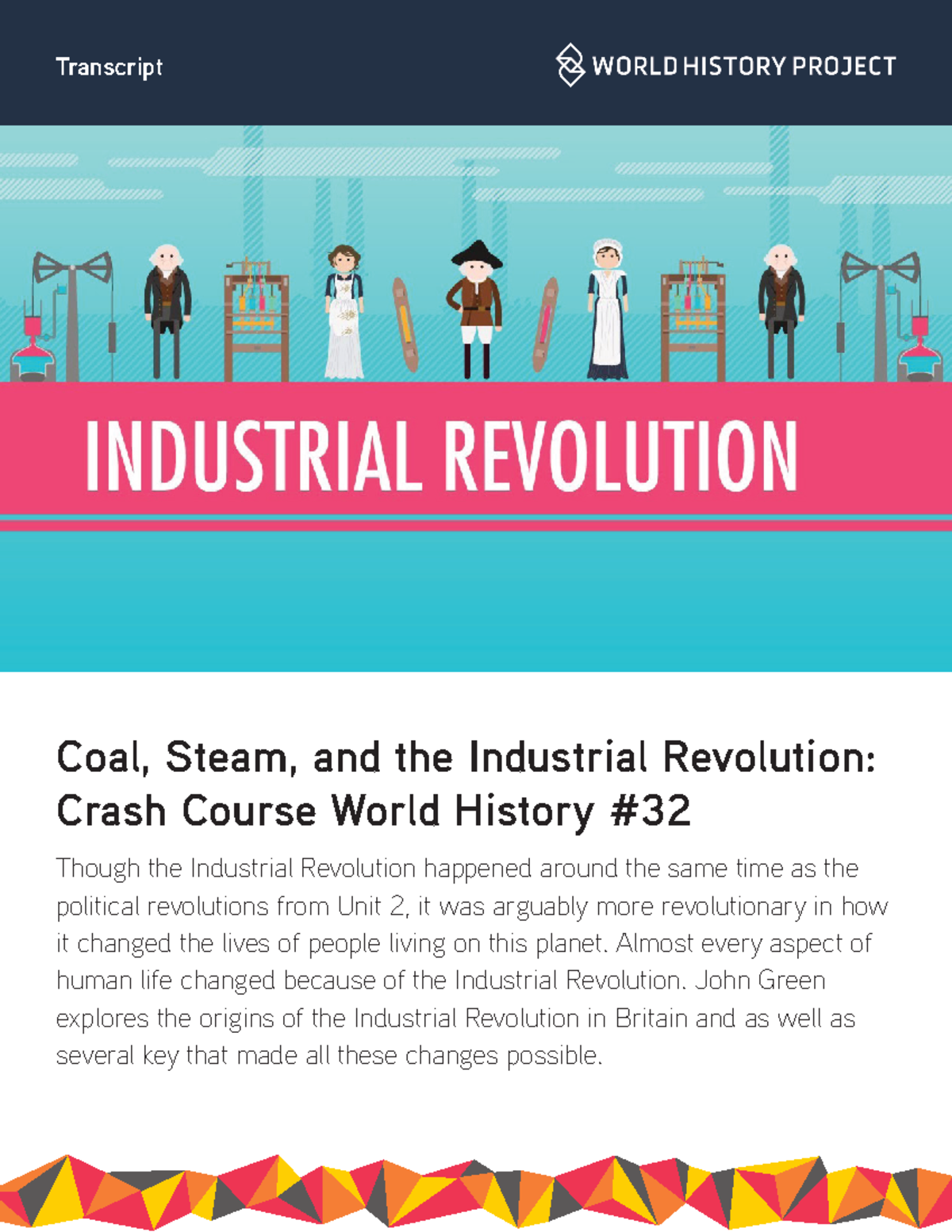 CCWH 32: Coal, Steam & the Role of Innovation in the Industrial ...