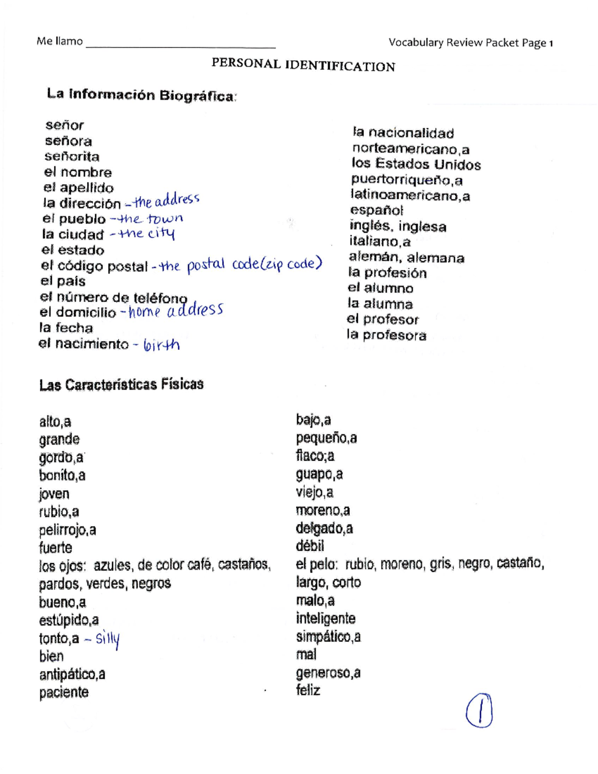 Checkpoint A Vocabulary Review Packet 2022: Key Terms & Definitions ...