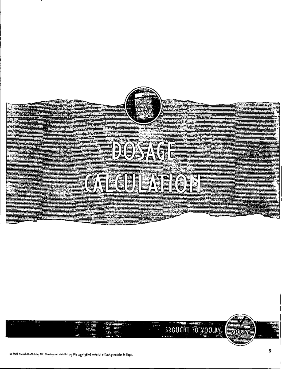 Dosage Calculation Guide for Nursing Students (NUR 101) - Studocu