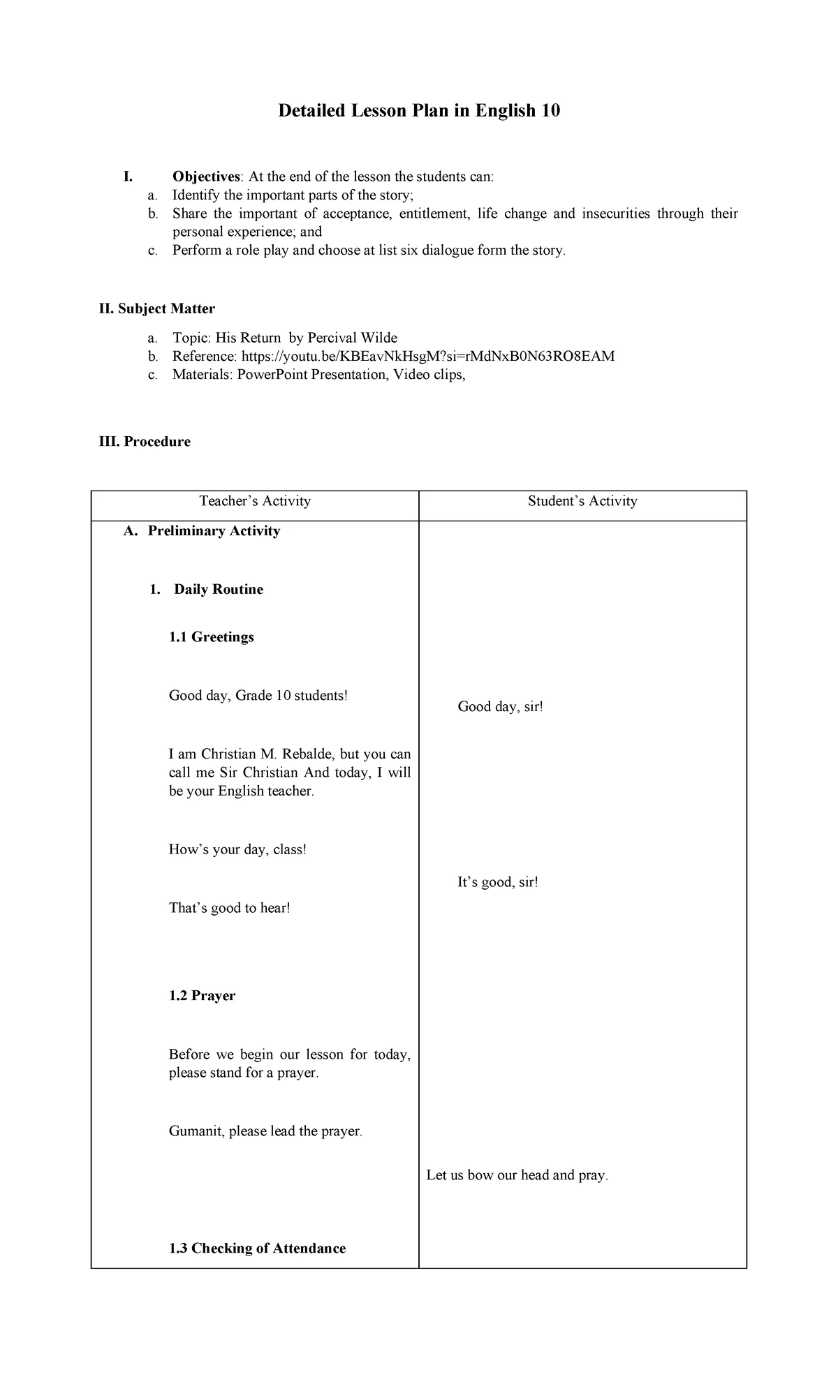 Detailed Lesson Plan on Global Mental Health (MAPEH 10) - Studocu