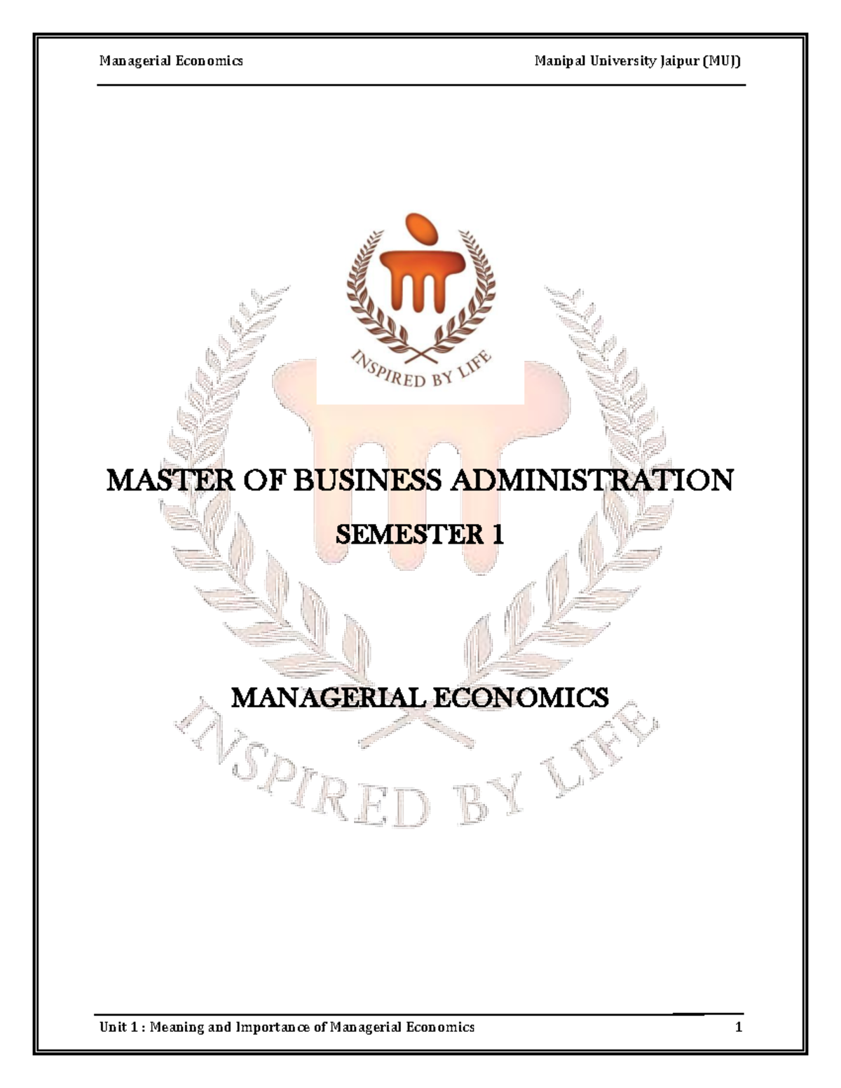 Managerial Economics: Importance, Scope, and Functions (MBA 1st Sem ...