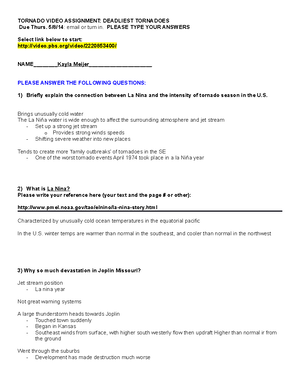 Lecture Exam 3 Study Guide: Tornadoes, Cyclones, Flooding & Drought ...