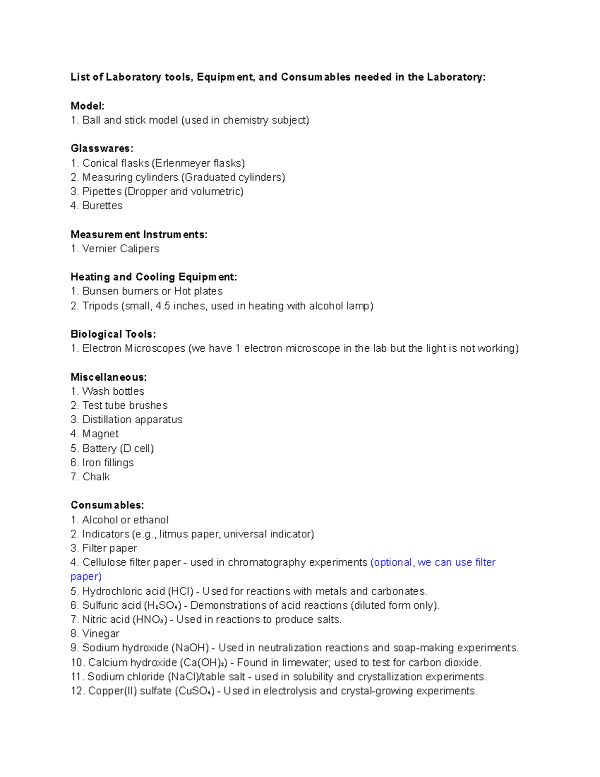 Laboratory Tools - , litmus paper, universal indicator) Filter paper ...