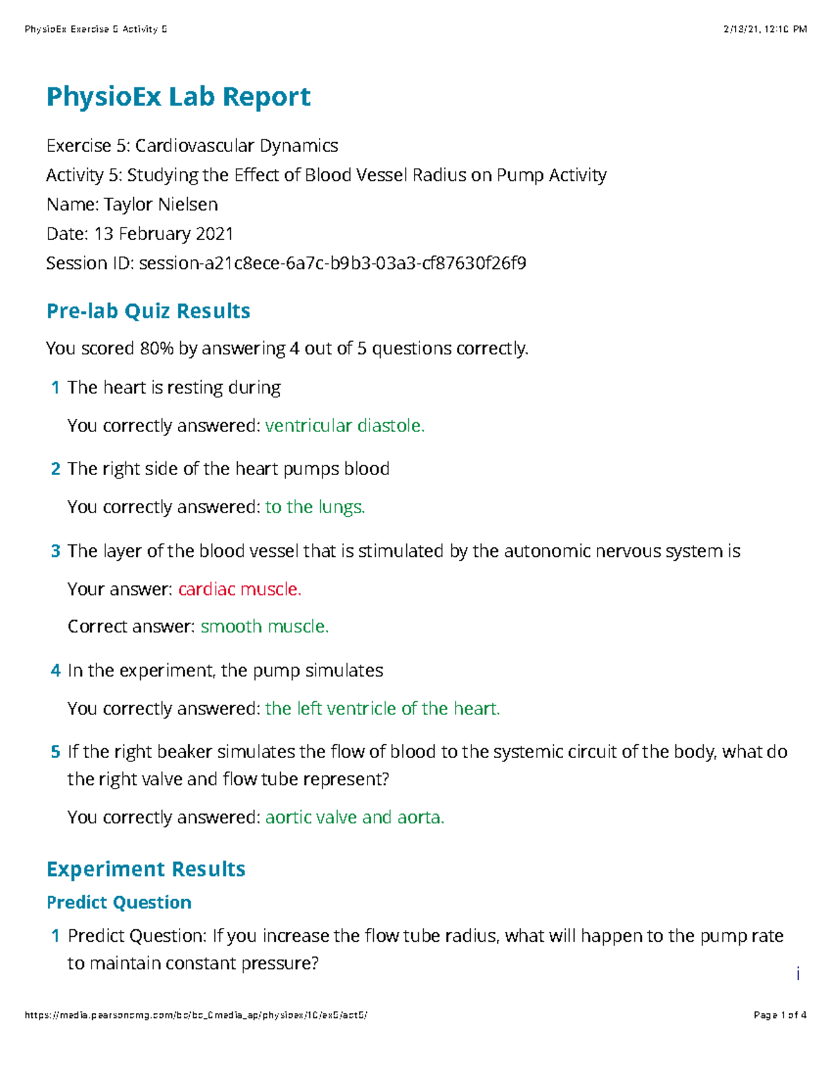 Physio Ex Exercise 5 Activity 5 - PhysioEx Lab Report Exercise 5 ...