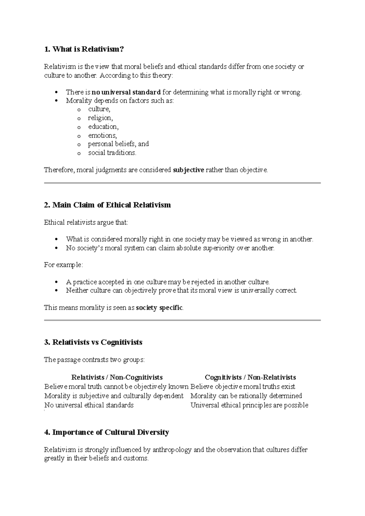 Ethical Theories Overview: Relativism, Kantianism, and Utilitarianism ...