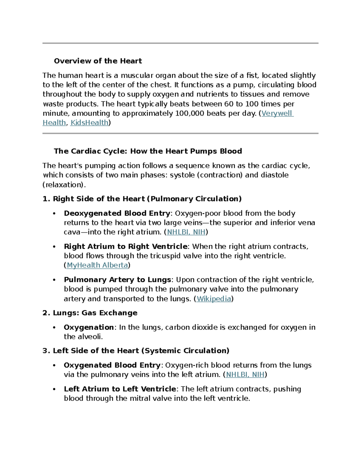 The Heart in Action Understanding How Blood Circulates Through the Body ...