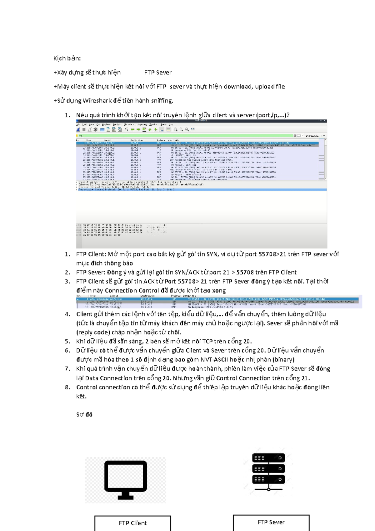 FTP Server Construction and Data Transfer Process Guide - Studocu