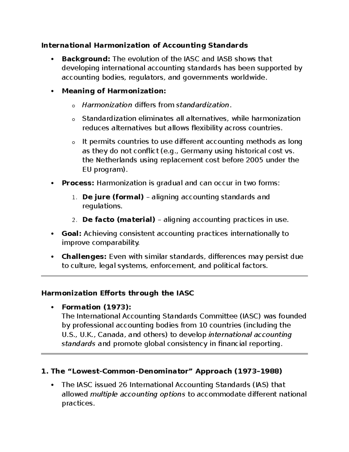 Unit 3 - Chapter 3 - International Harmonization of Accounting ...