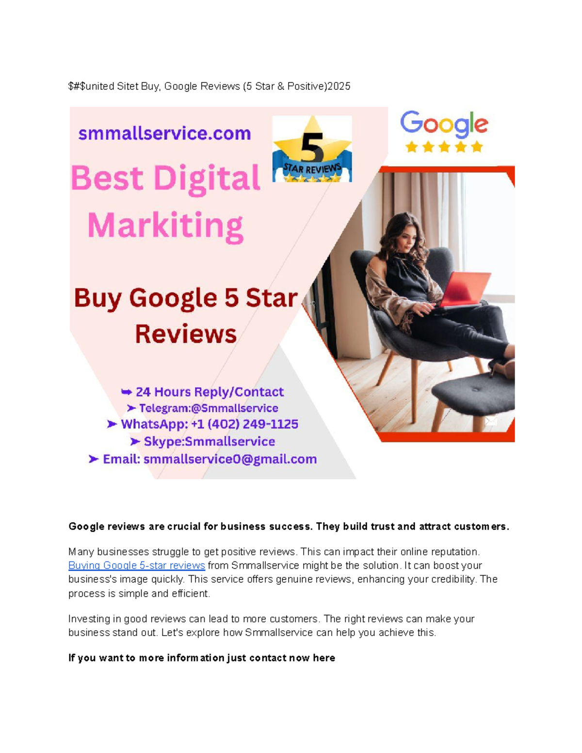 $#$united Sitet Buy, Google Reviews (5 Star & Positive)2025 - $#$united ...