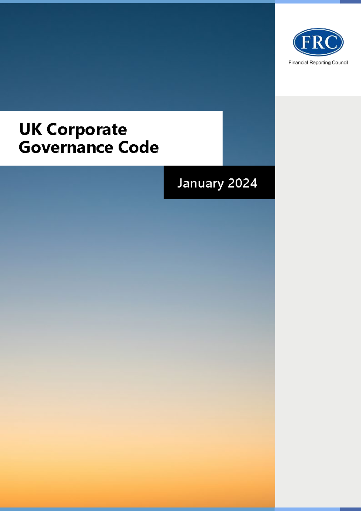 UK Corporate Governance Code 2024: Key Revisions and Guidance - Studocu