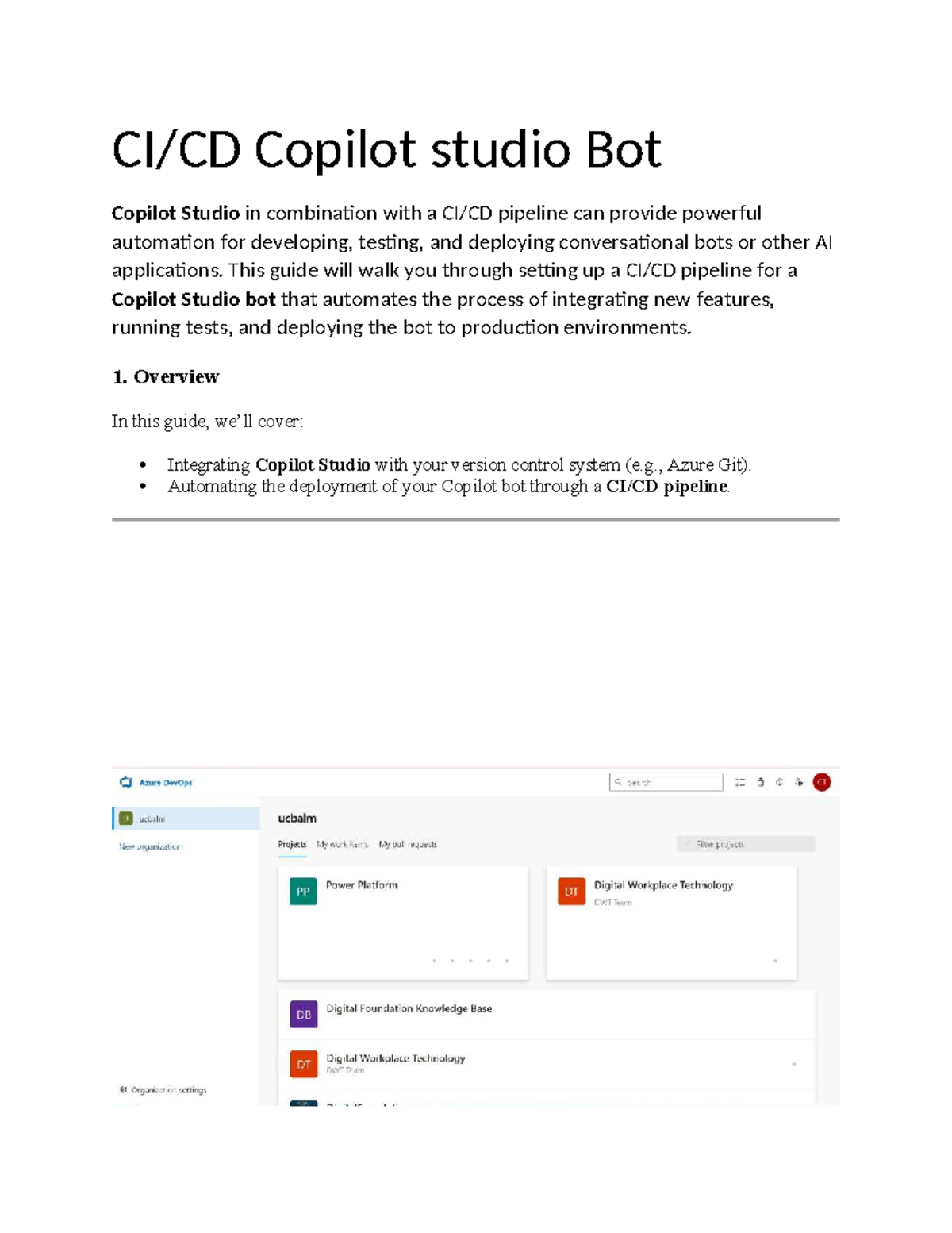 DevOps CI/CD Guide: Automating Copilot Studio Bot Deployment - Studocu