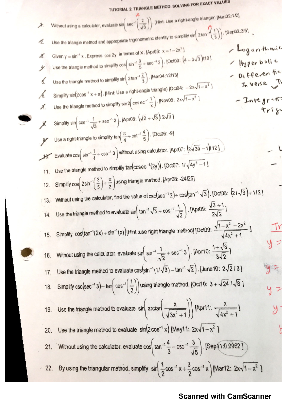 Triangle Method Tutorial 2 - Step-by-Step Guide - Studocu