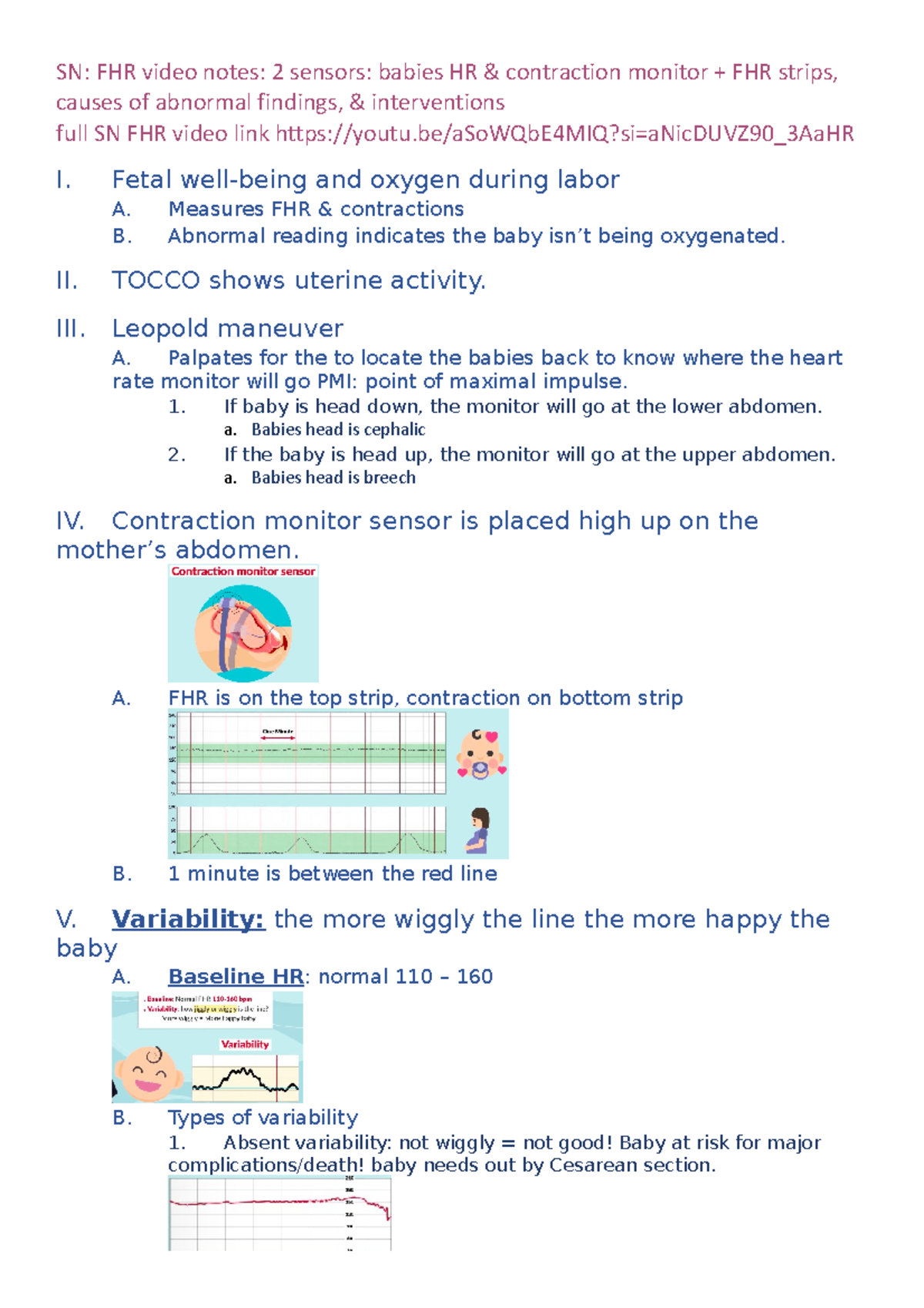 FHR Monitoring Breakdown: Key Concepts & Interventions for Baby Health ...