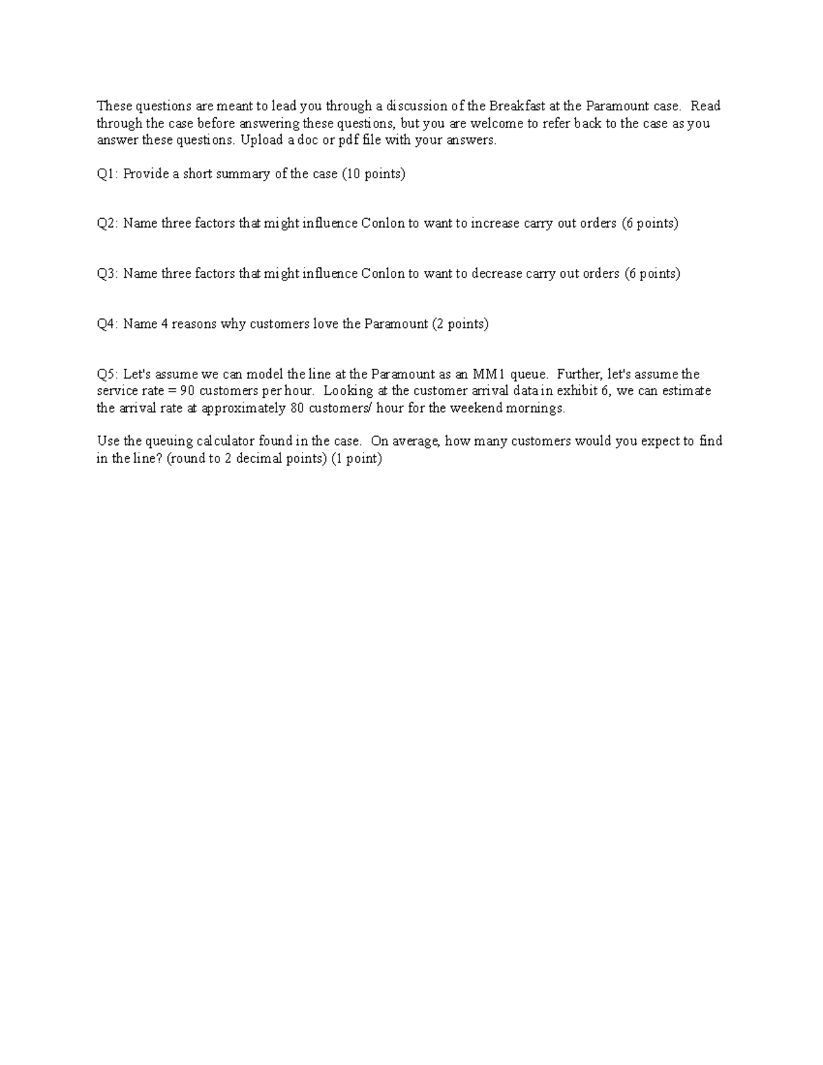 Paramount Case Study - Key Questions & Discussion Guide - Studocu