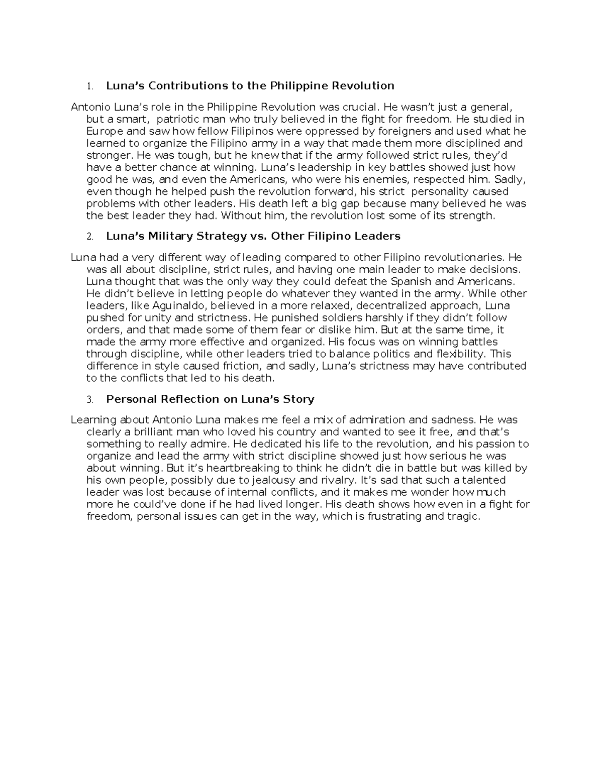 Philippine History - Luna’s Contributions to the Philippine Revolution ...