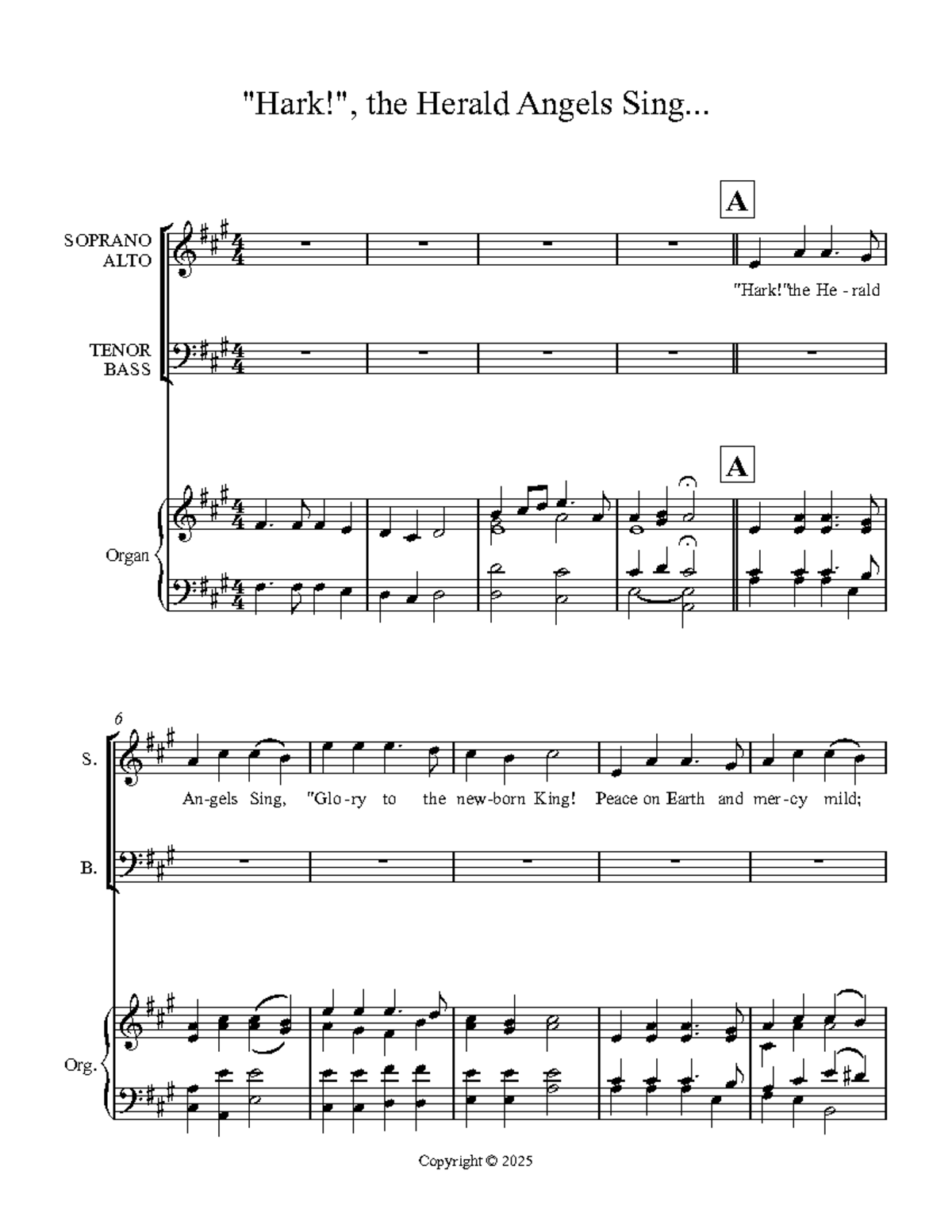 Hark! The Herald Angels Sing - Choral Xmas 2025 - Full Score - Studocu
