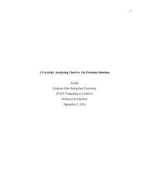 IT 423 Module One Activity - Kamar Brown January 10th, 2025 IT- 423 ...