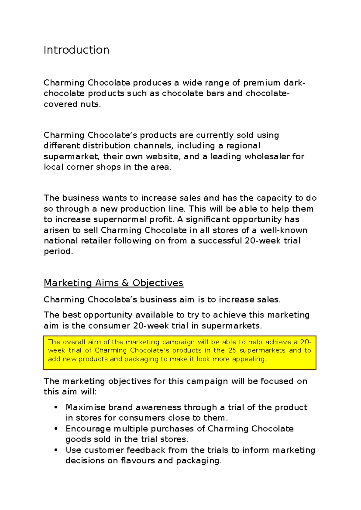 Level 3 Cambridge Technicals in Business Unit 2: Working in Business Sample - Studocu