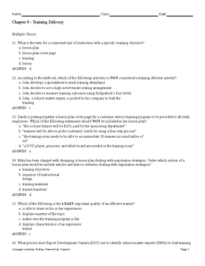 Chapter 8 - Chapter 8: Technology-Based Training Methods Technology ...