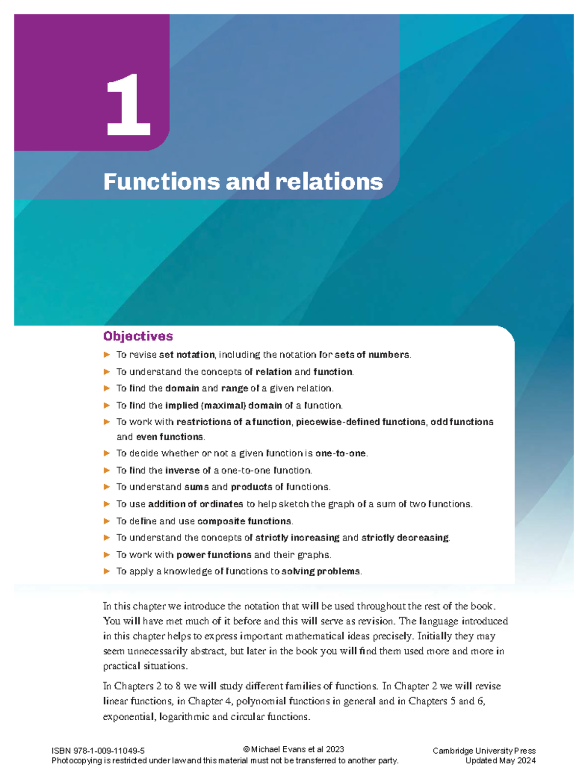 Functions and Relations: Set Notation, Domains, and Types (MATH101) - Studocu
