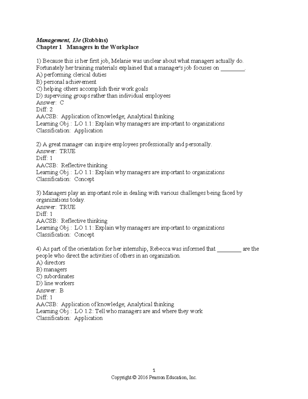 Ch1 Test Bank - Management Concepts and Applications - Studocu