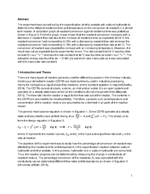 Level Control lab report - EXPERIMENT 5B: PROCESS CONTROL – LEVEL ...