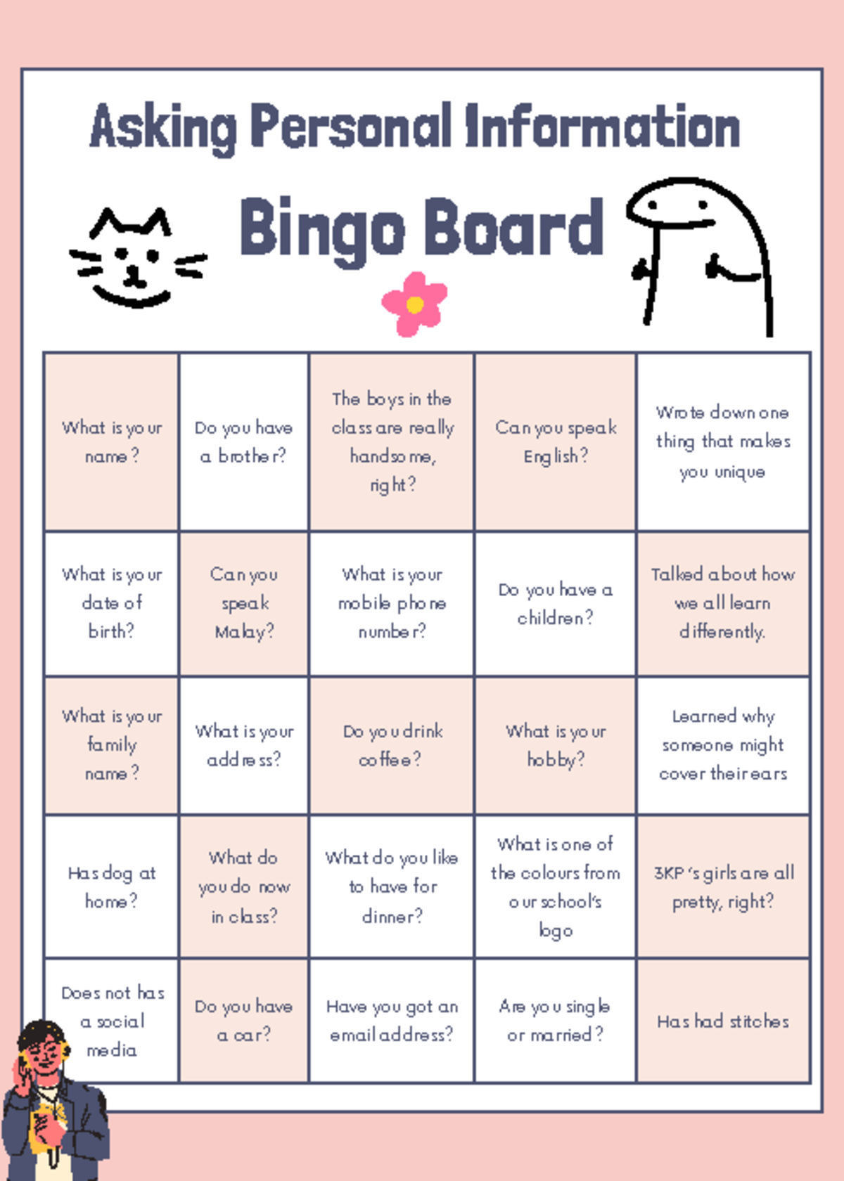 Autism Acceptance Bingo Board: Engaging Personal Info Game - Studocu