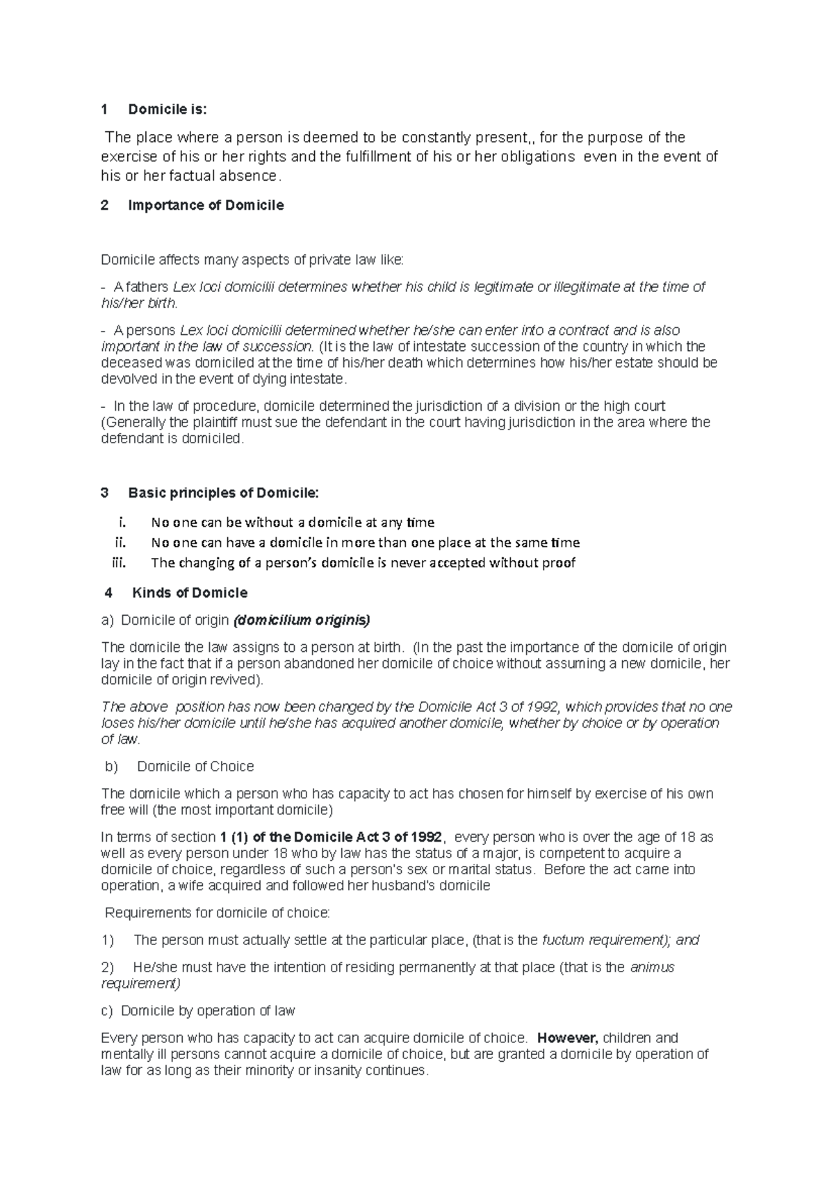 Chapter 4: Domiciles - Definitions, Types, and Related Laws Explained ...