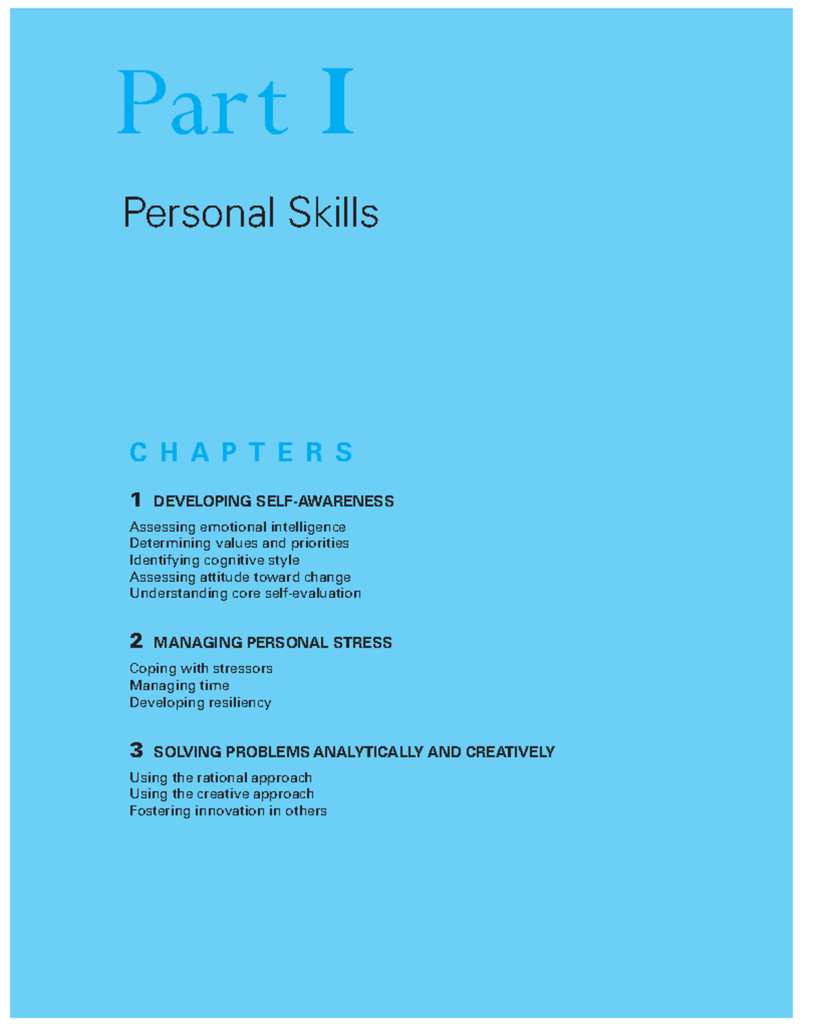 Developing Self-Awareness Chapter 1 - Personal Skills ####### 1 ...
