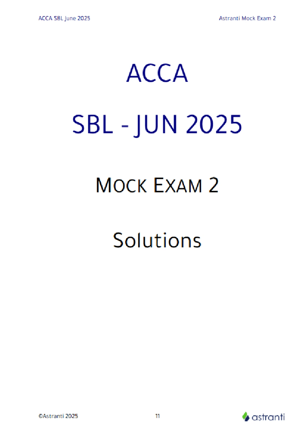 Beago ACCA SBL Pre Seen Material for September 2024 Exam - Studocu