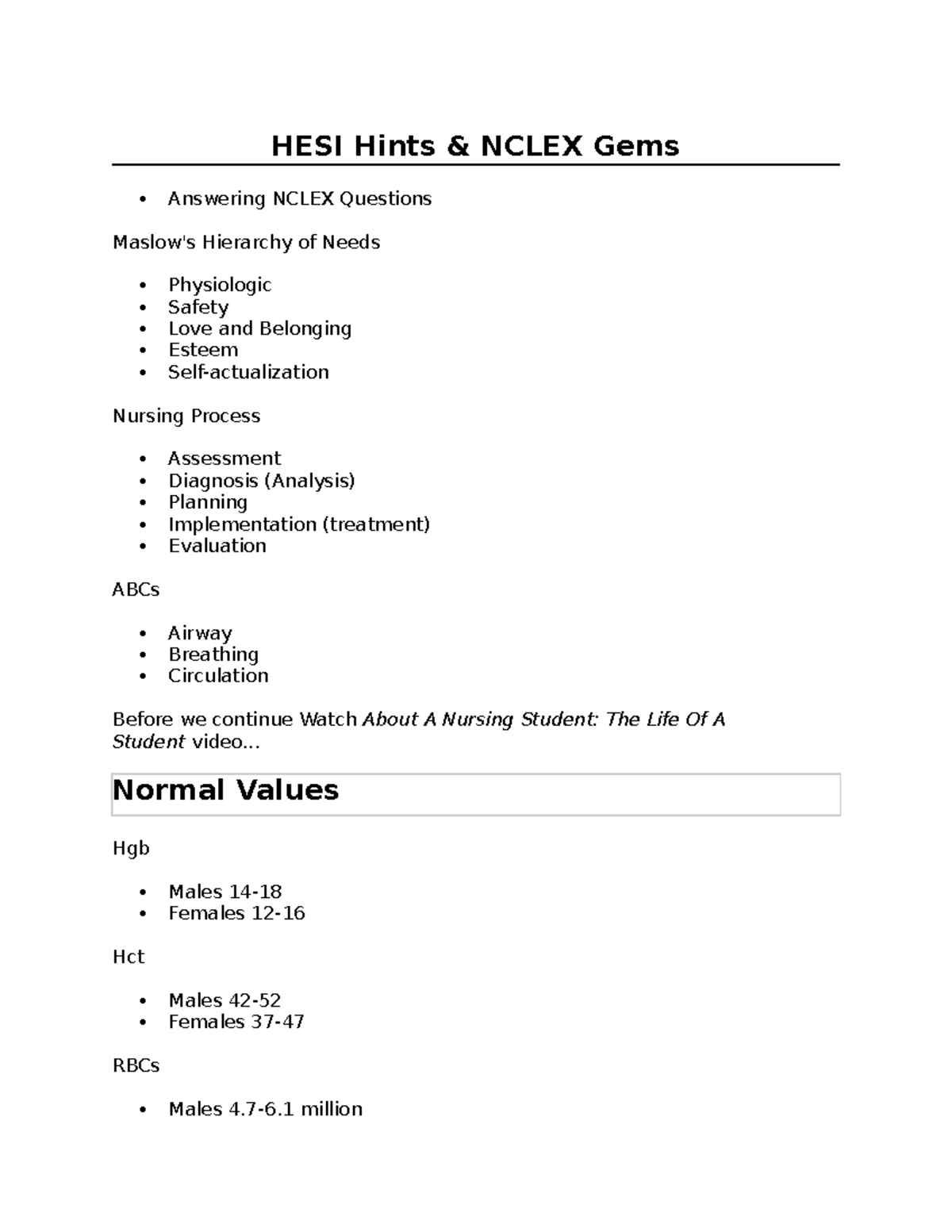 Hesi help for nursing - 39 HESI Hints & NCLEX Gems Answering NCLEX ...