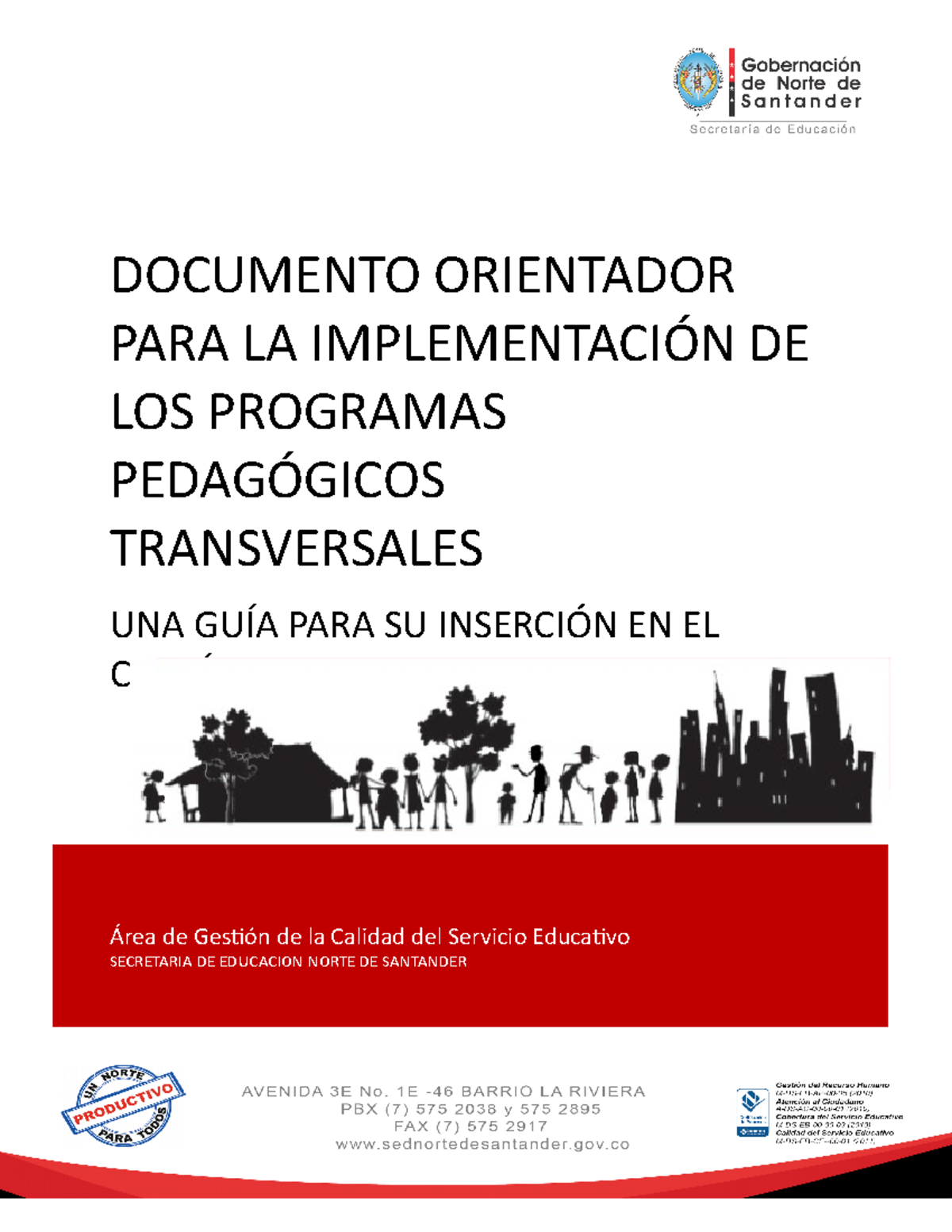 Guía para la Implementación de Proyectos Pedagógicos Transversales ...
