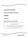 98302 - Unisa - bcompt in financial accounting - Studocu