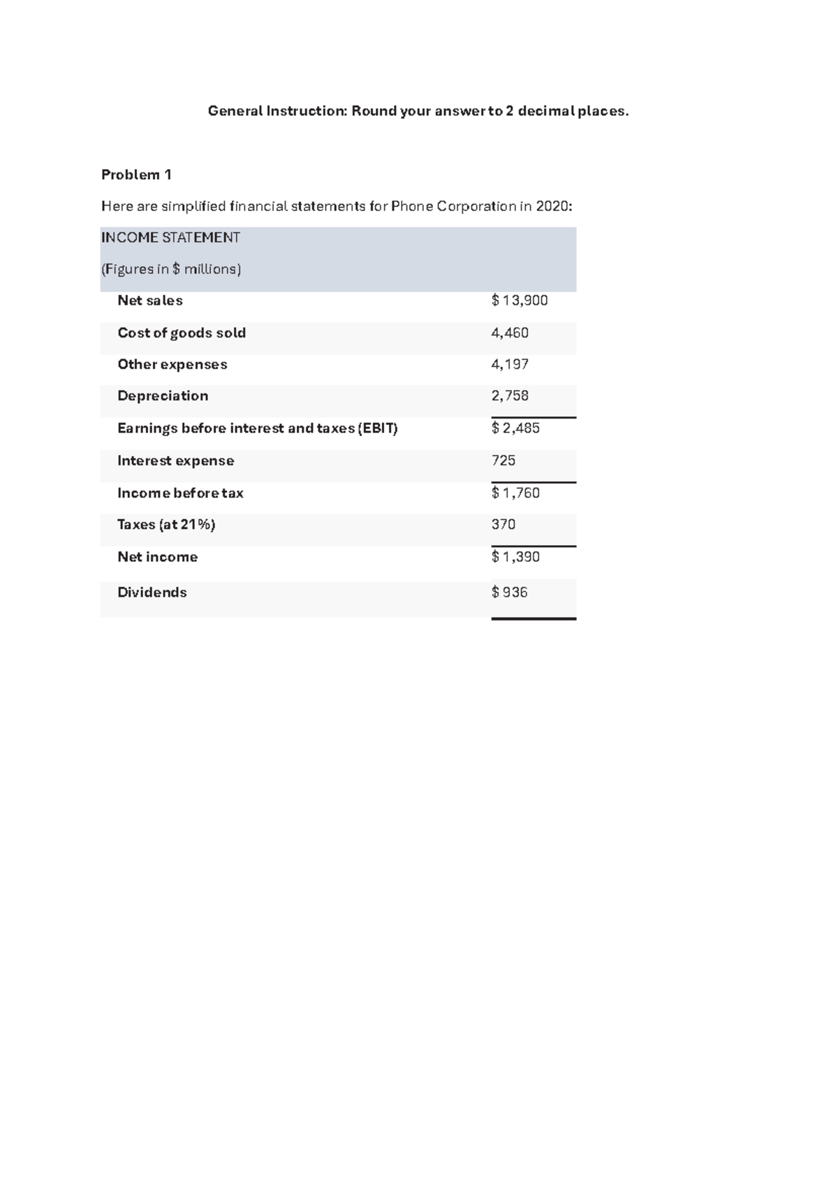 FSA-1 - Assignment 3: Financial Analysis and Calculations - Studocu