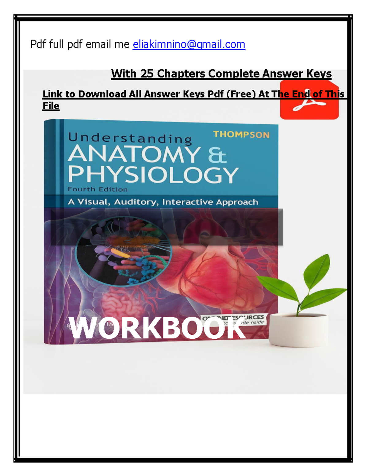 Workbook for Understanding Anatomy & Physiology (All Chapters) - Studocu