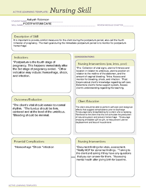 Ondansetron - medication template - ACTIVE LEARNING TEMPLATES ...