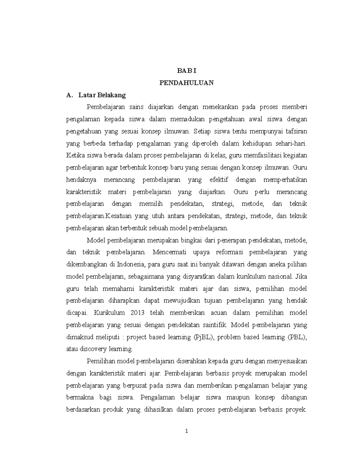 Model Pembelajaran Project Based Learning (PjBL): Pendahuluan hingga ...