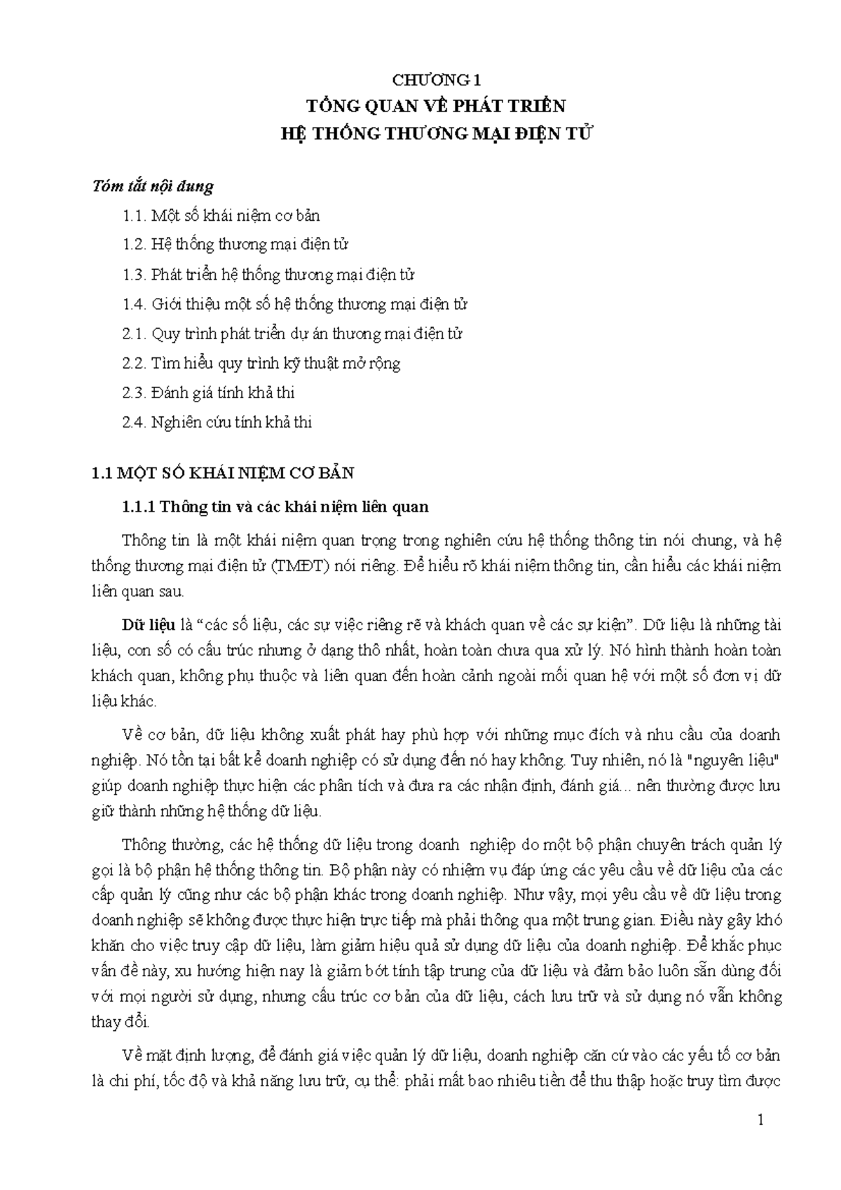 Giáo trình PTHT: Tổng quan về phát triển hệ thống thương mại điện tử ...