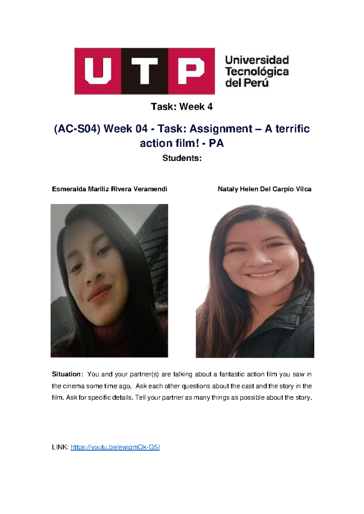 (AC-S04) Week 04 - Task Assignment – A terrific action film - PA ...