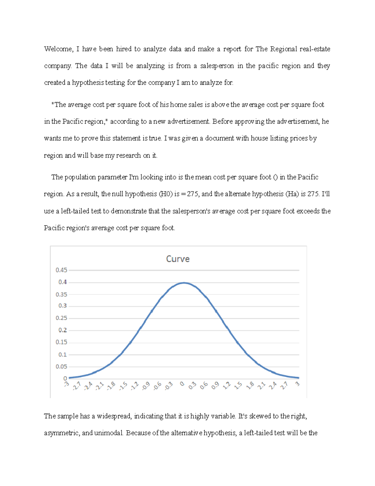 Mat-240 5-3 - module 5 assignment 5-3 - Welcome, I have been hired to ...