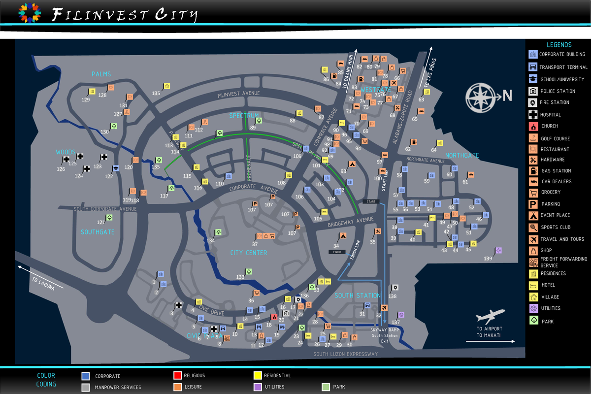 Final Map of Filinvest City: Your Guide to the Area - Studocu