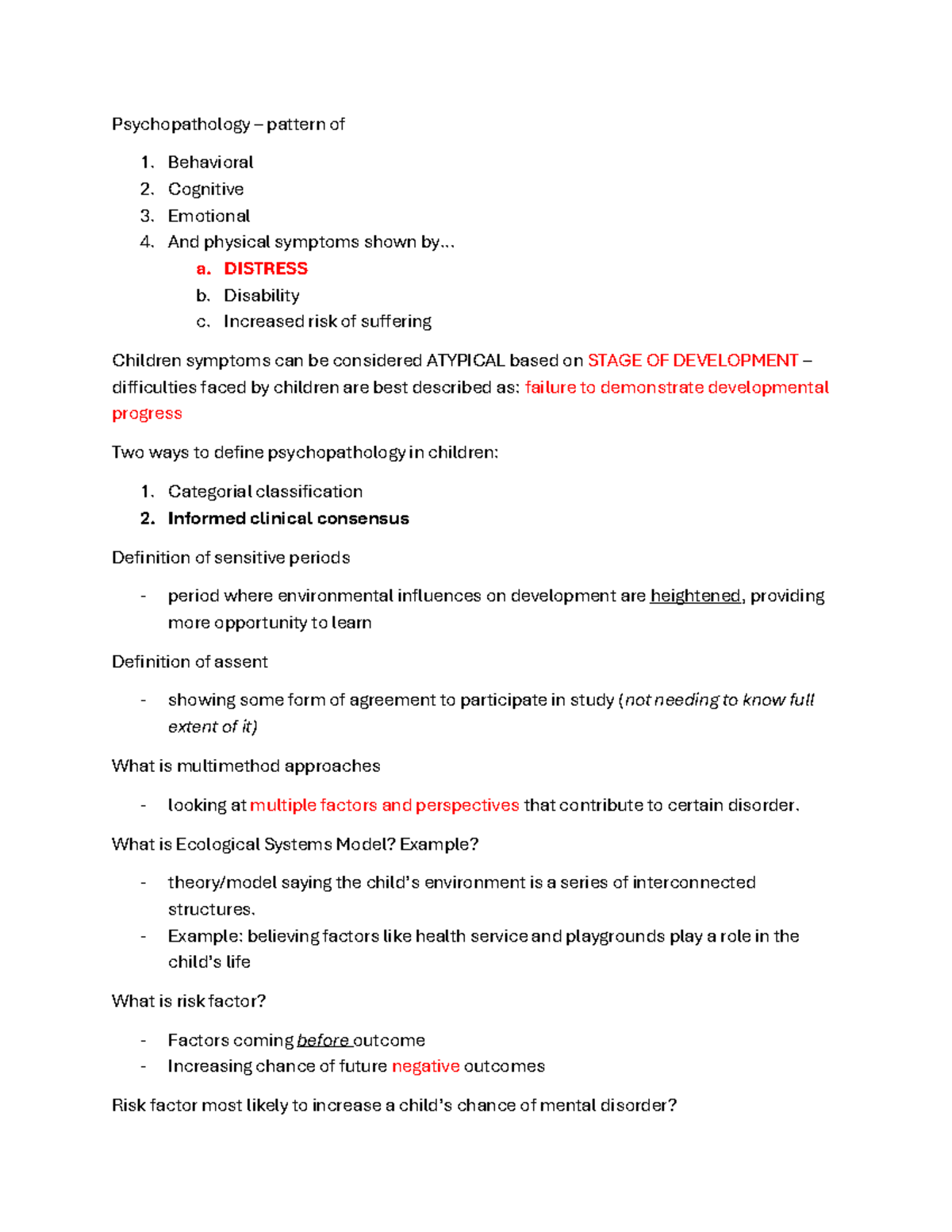 Understanding Psychopathology in Children: Key Concepts & Disorders ...