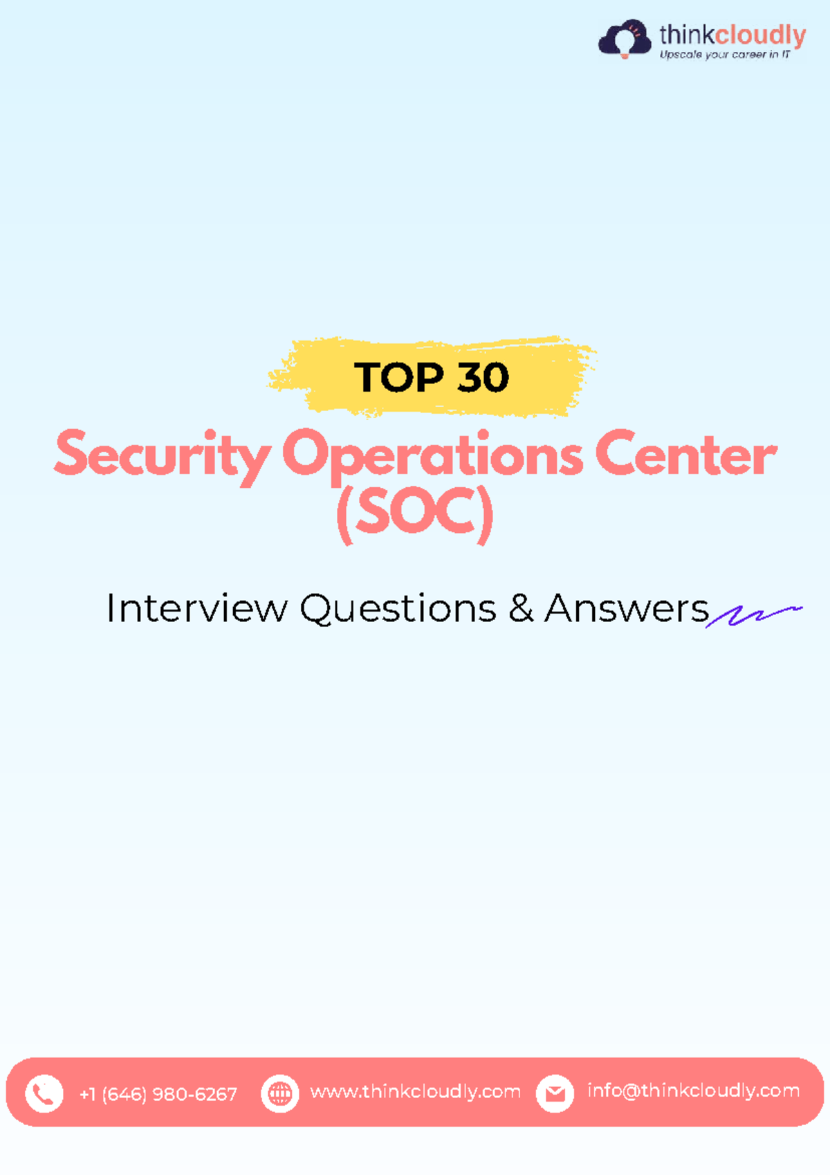 SOC Interview Questions & Answers for L1 & L2 Analysts (646) - Studocu