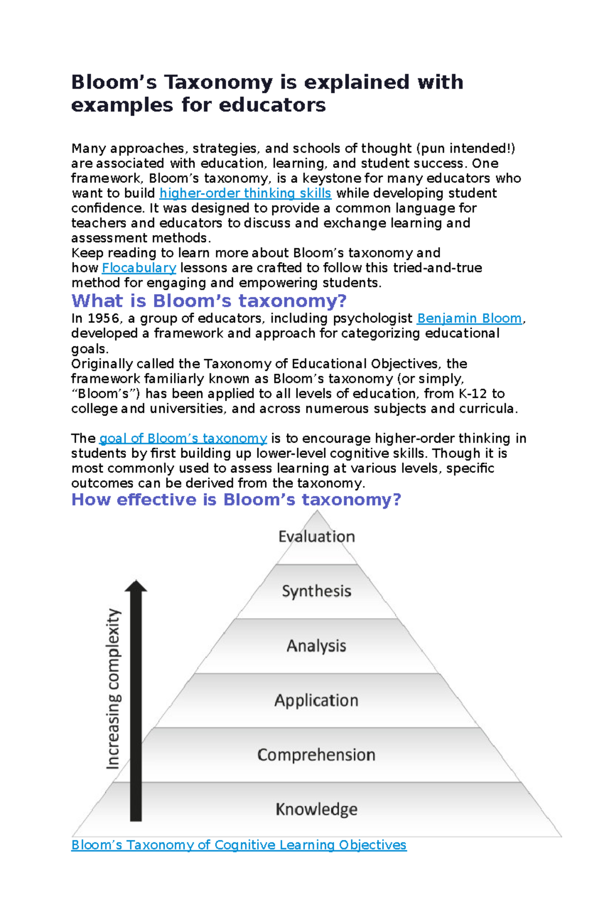 Bloom Explained and examples - Bloom’s Taxonomy is explained with ...