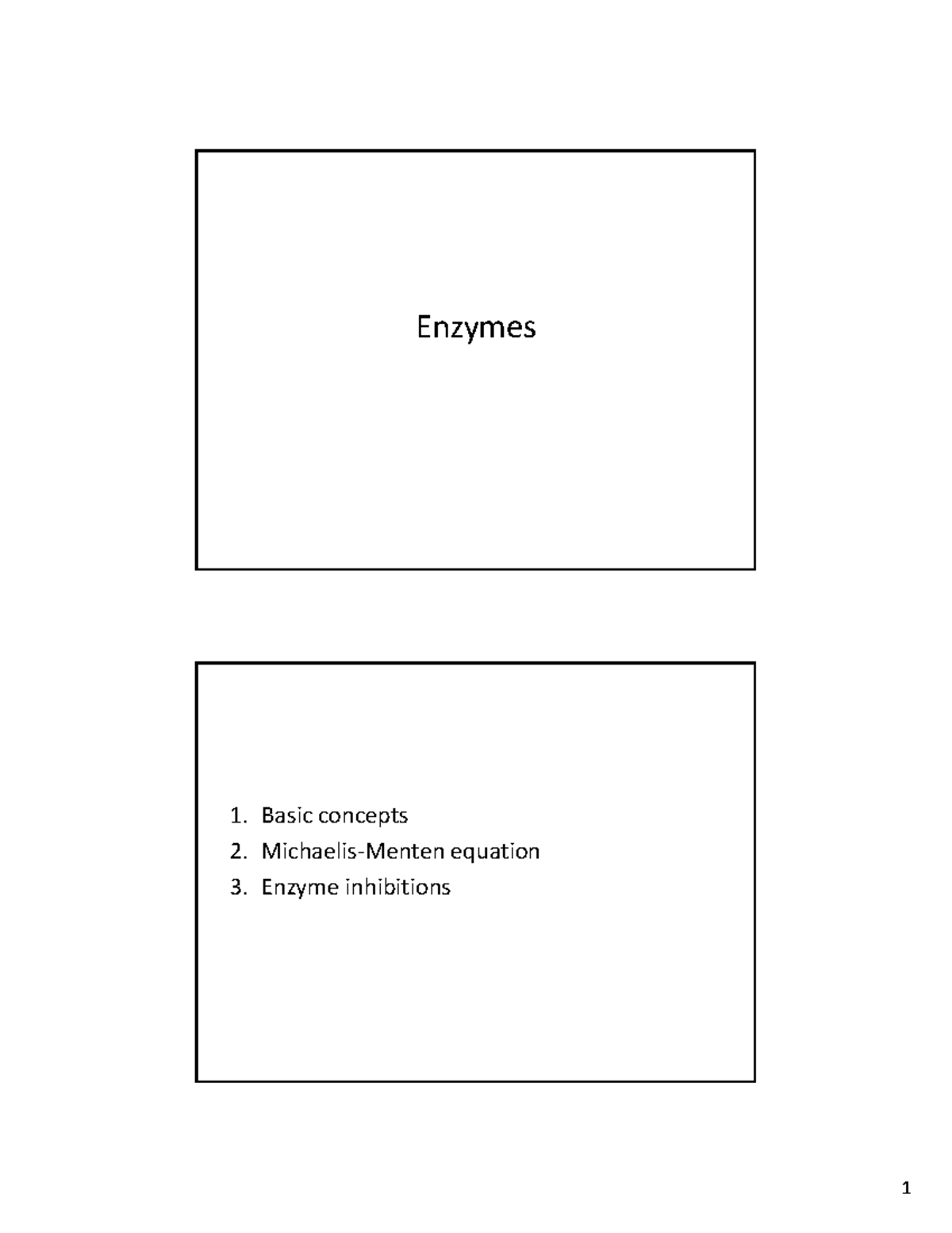 Enzyme Kinetics & Inhibition Mechanisms (Bio 410) - Studocu