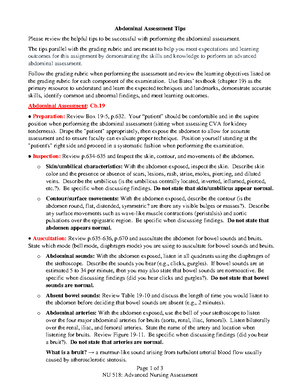 Abdominal assessment - lecturio/nursing Watch Video NOTES NURSING ...